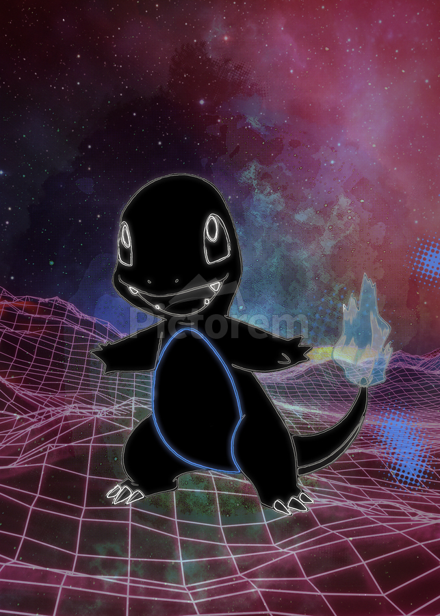 Charmander Pokemon Spirit of Heroes by Gunawan Rb Wall Art