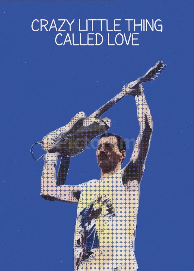 Crazy Little Thing Called Love Freddie mercury Queen by Gunawan Rb Wall Art