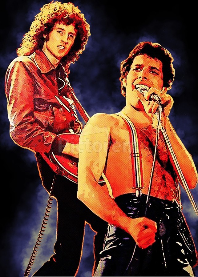 Freddie Mercury & Brian May par Gunawan Rb