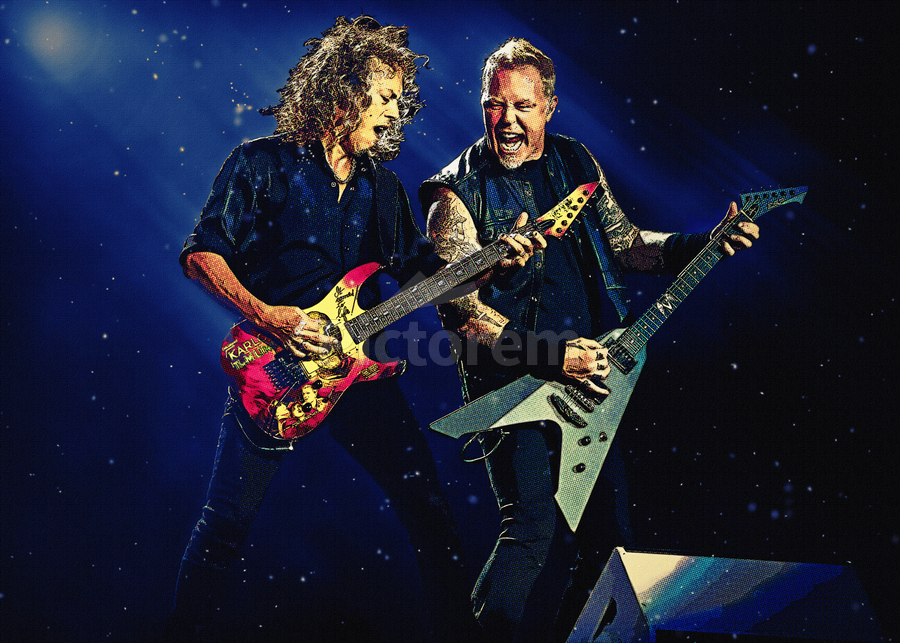 Kirk Hammett And James Hetfield