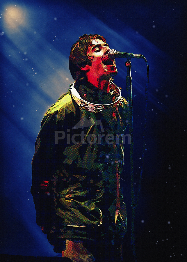 Liam Gallagher s iconic singing style Rock Band Oasis by Gunawan Rb ...