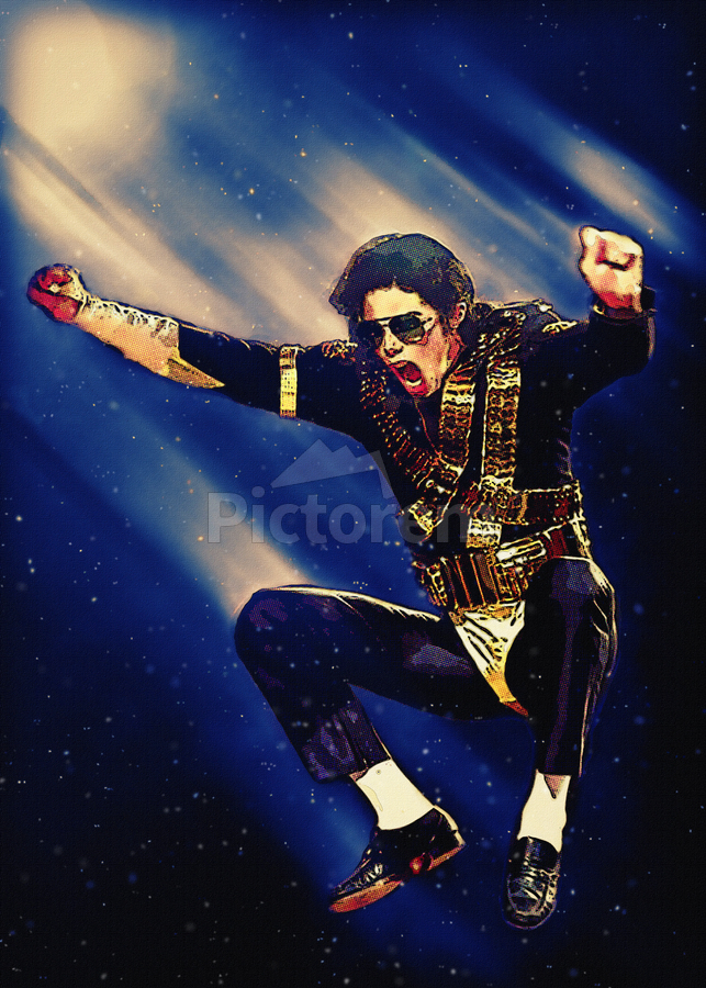 MJ The King of Pop by Gunawan Rb Wall Art