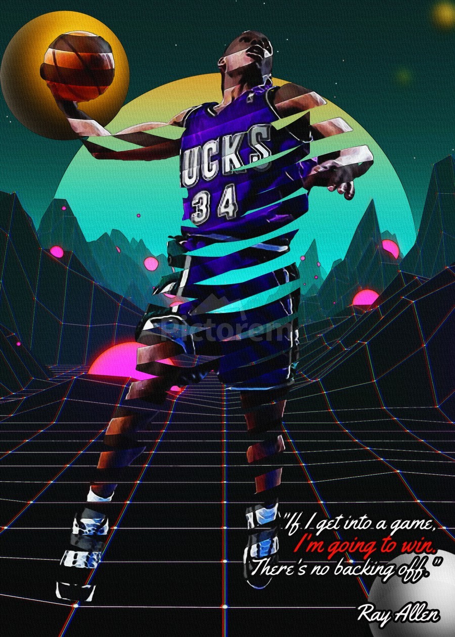Ray Allen quotes by Gunawan Rb Wall Art