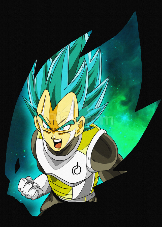 The Prince of Saiyan Dragon Ball by Gunawan Rb Wall Art