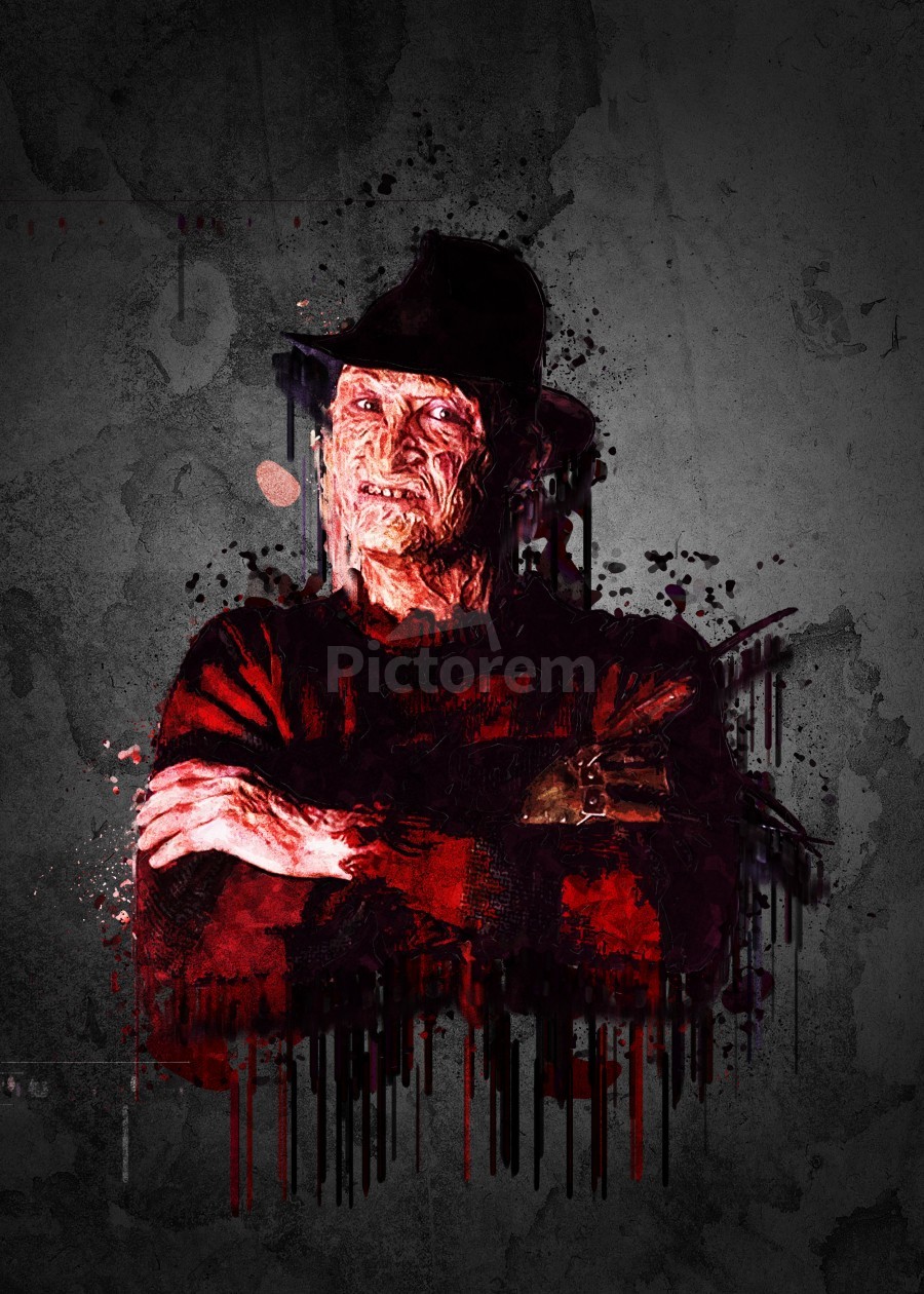 freddy krueger Painting by Gunawan Rb Wall Art
