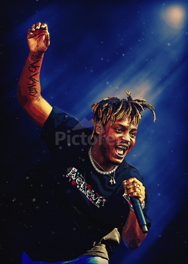 juice wrld concert by Gunawan Rb Wall Art