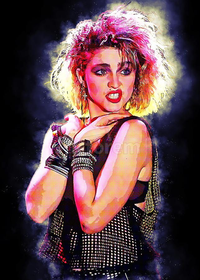 madonna smile by Gunawan Rb Wall Art