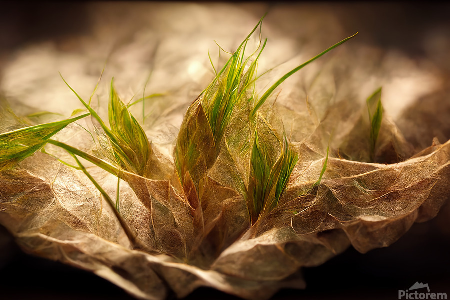 Lit Series: Leaves of Grass by Abneural Studios Wall Art