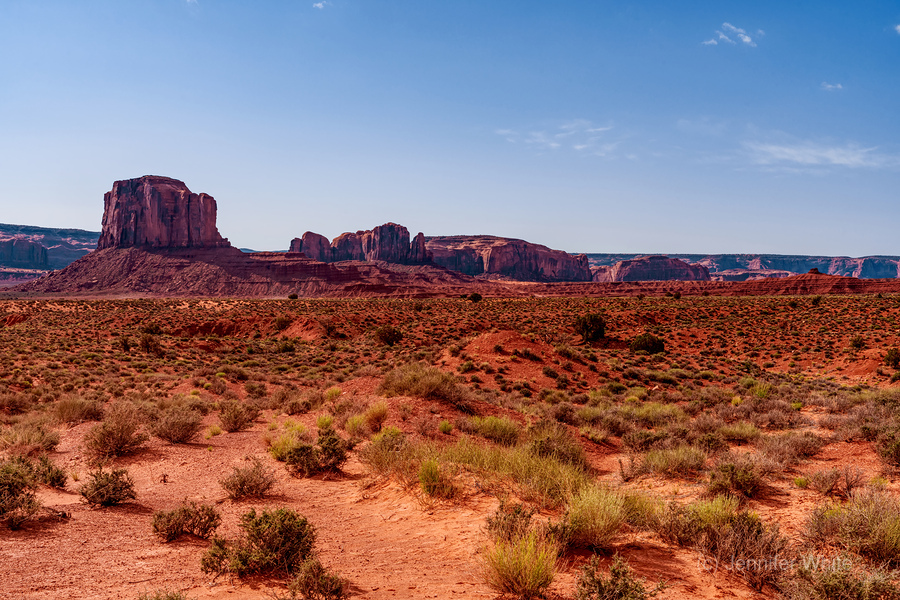 Monument Valley Desert View by Jennifer White Wall Art