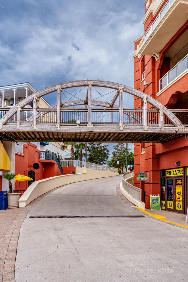Destin Harbor Walkway Bridge by Jennifer White Wall Art