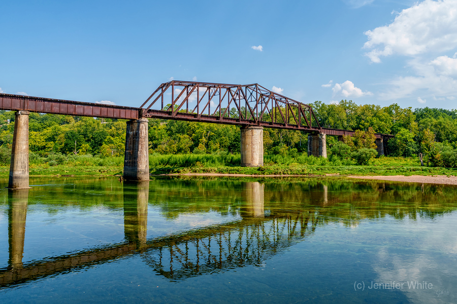 Cotter Vintage Railroad Bridge by Jennifer White Wall Art