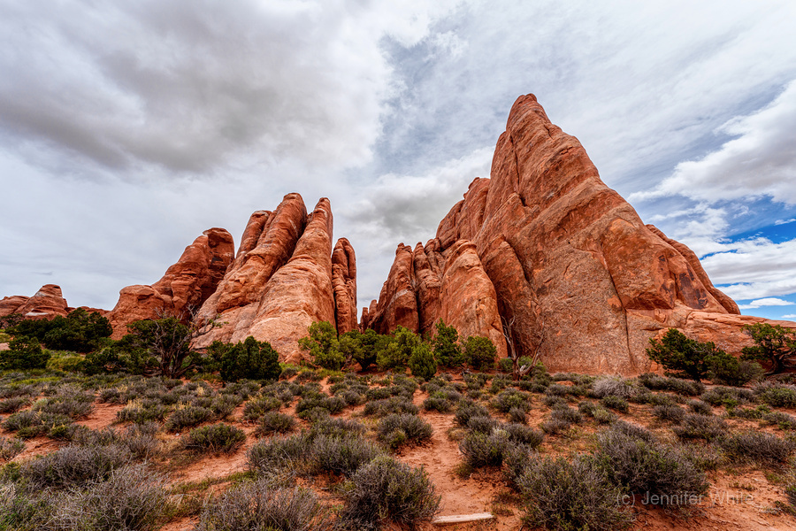 Sand Dune Arch Mountain Utah by Jennifer White Wall Art