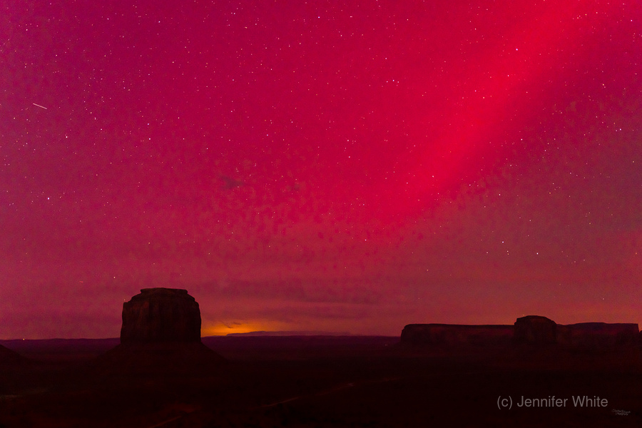 Monument Valley Merrick Bute Northern Lights by Jennifer White Wall Art