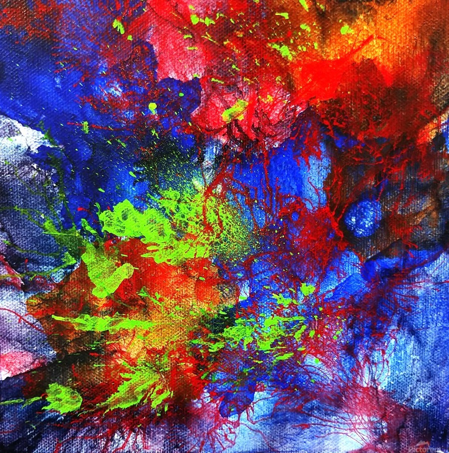 Color Explosion by Liz Dillard Wall Art