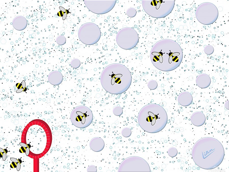 Bubblebees by WD Webb Wall Art