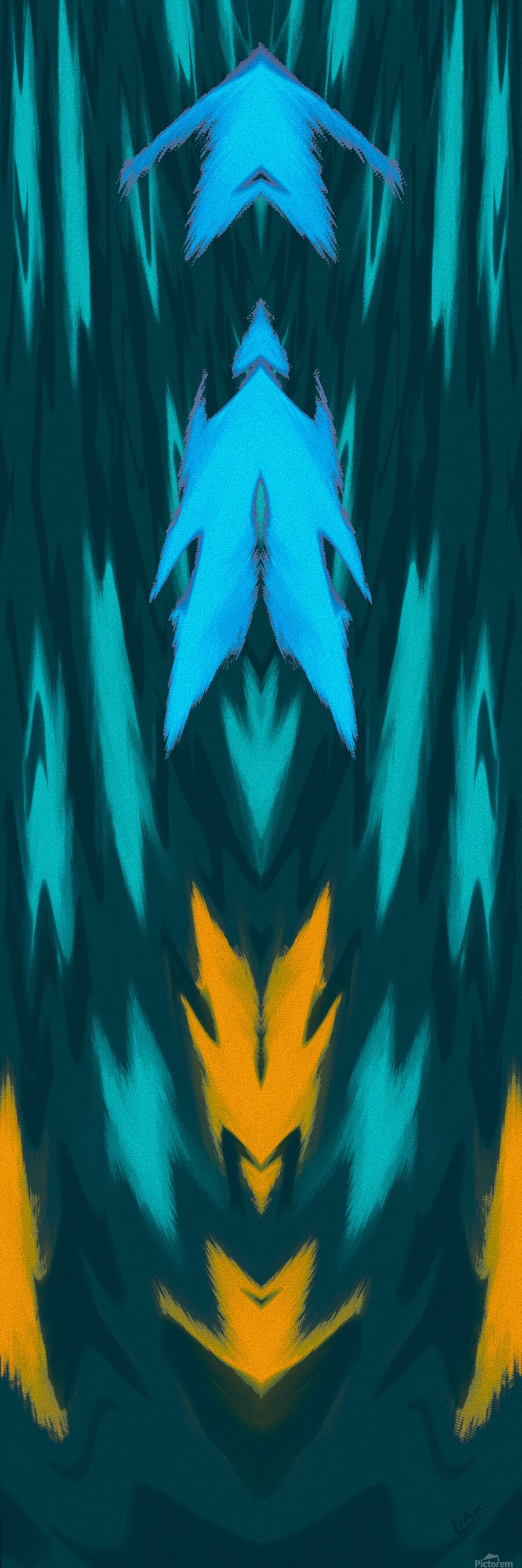 Totem of Earth and Sky by WD Webb Wall Art