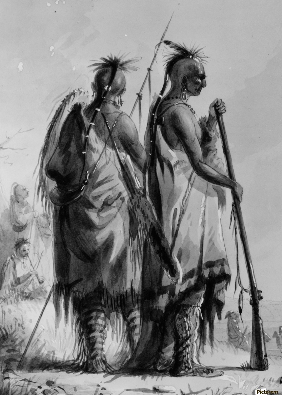 Plains Indian Shields by Alfred Jacob Miller Wall Art