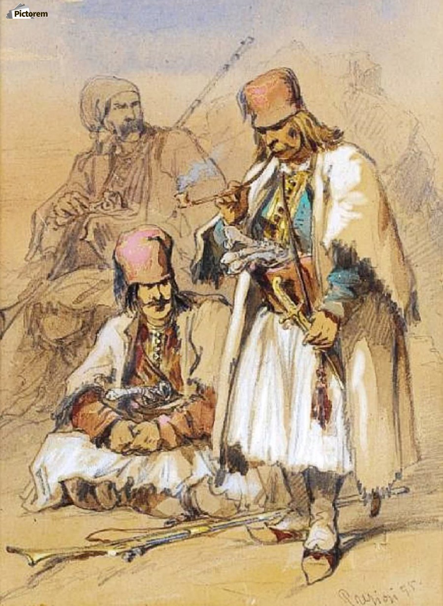 Ottoman soldiers by Amadeo Preziosi Wall Art