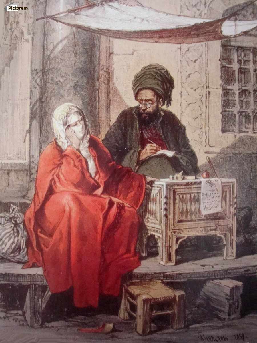 The Ottoman Scribe by Amadeo Preziosi Wall Art