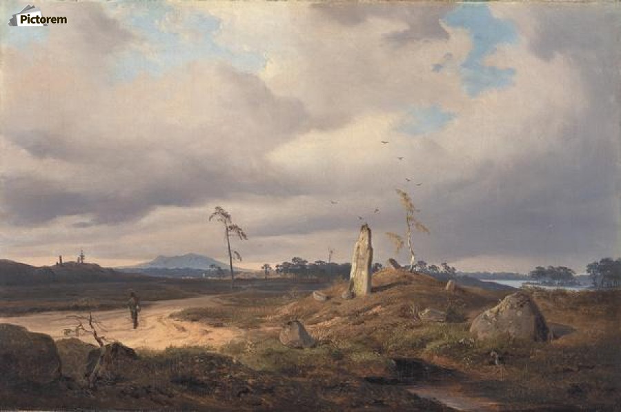 Rune stone large by Andreas Achenbach Wall Art