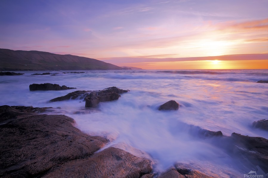 C 642 West Cork Sunset by Michael Walsh Wall Art