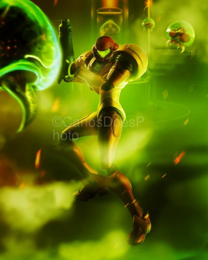 Samus Aran Super Metroid by CarlosDoesPhoto Wall Art