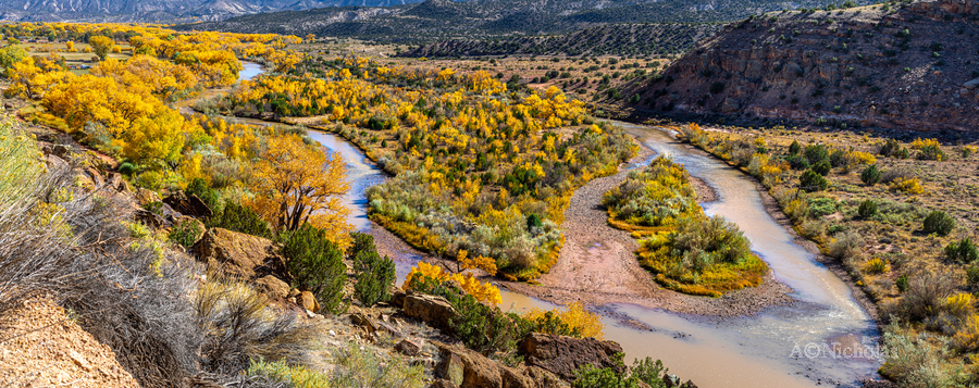Chama River Valley Panorama by Nicholas Wall Art