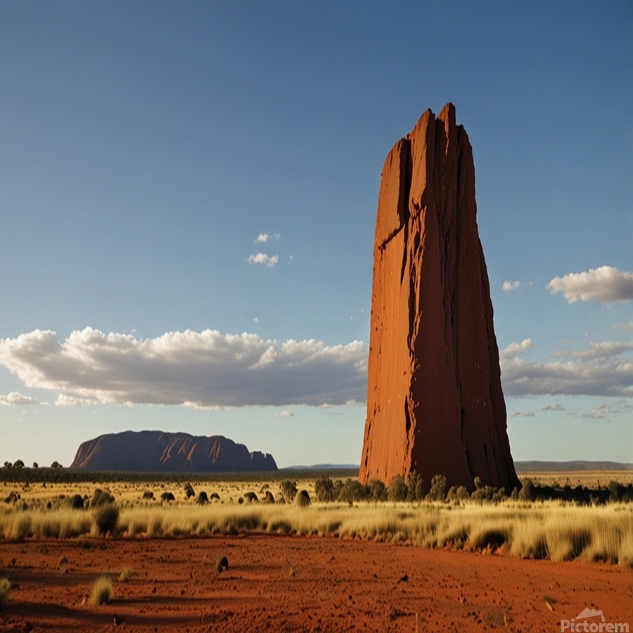 Leonardo Lightning XL 35 Ayers Rock Uluru The mas by moustafa elsayed Wall Art