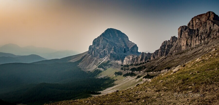 Castle Mountain by Jane Dobbs Wall Art