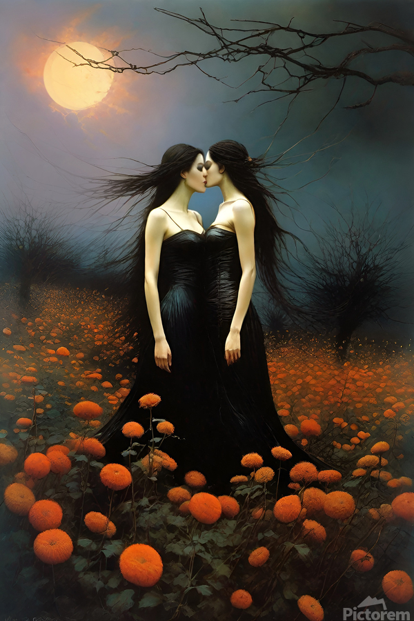 Moonfire by Christoph Wall Art