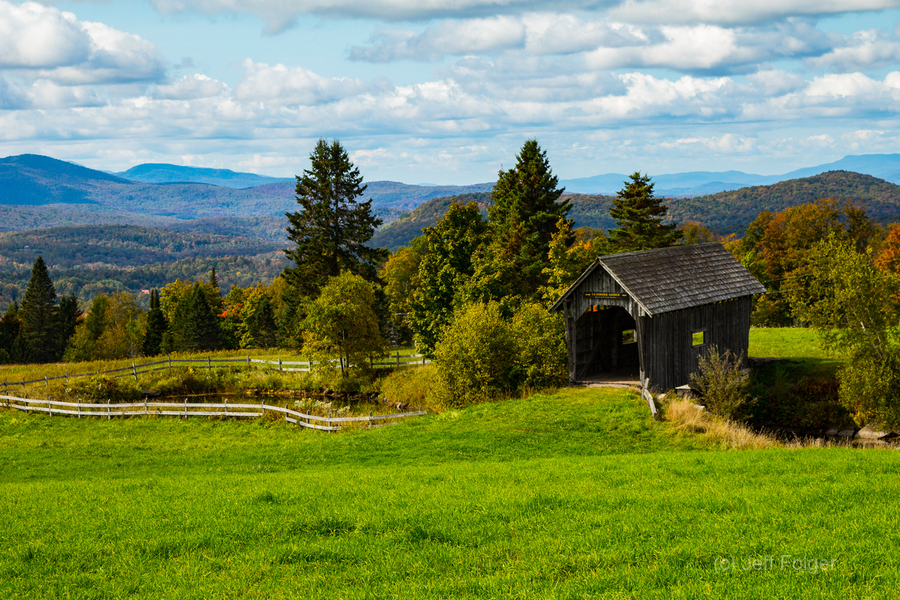 Cabot Vermont covered bridge by Jeff Folger Wall Art