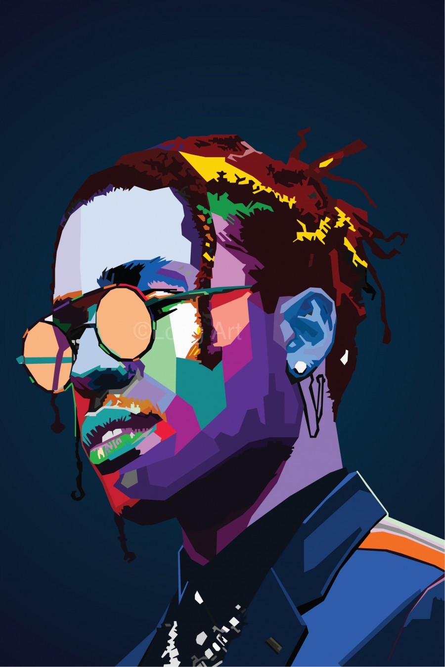 Asap Rocky Rapper Wpap Pop Art by Long Art Wall Art
