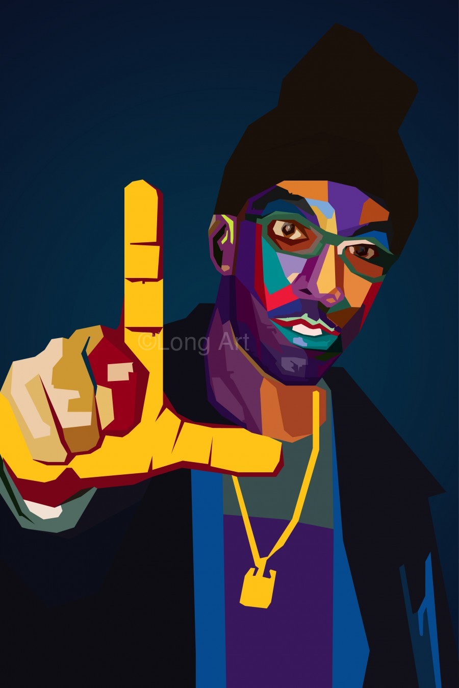 Big L Rapper by Long Art Wall Art