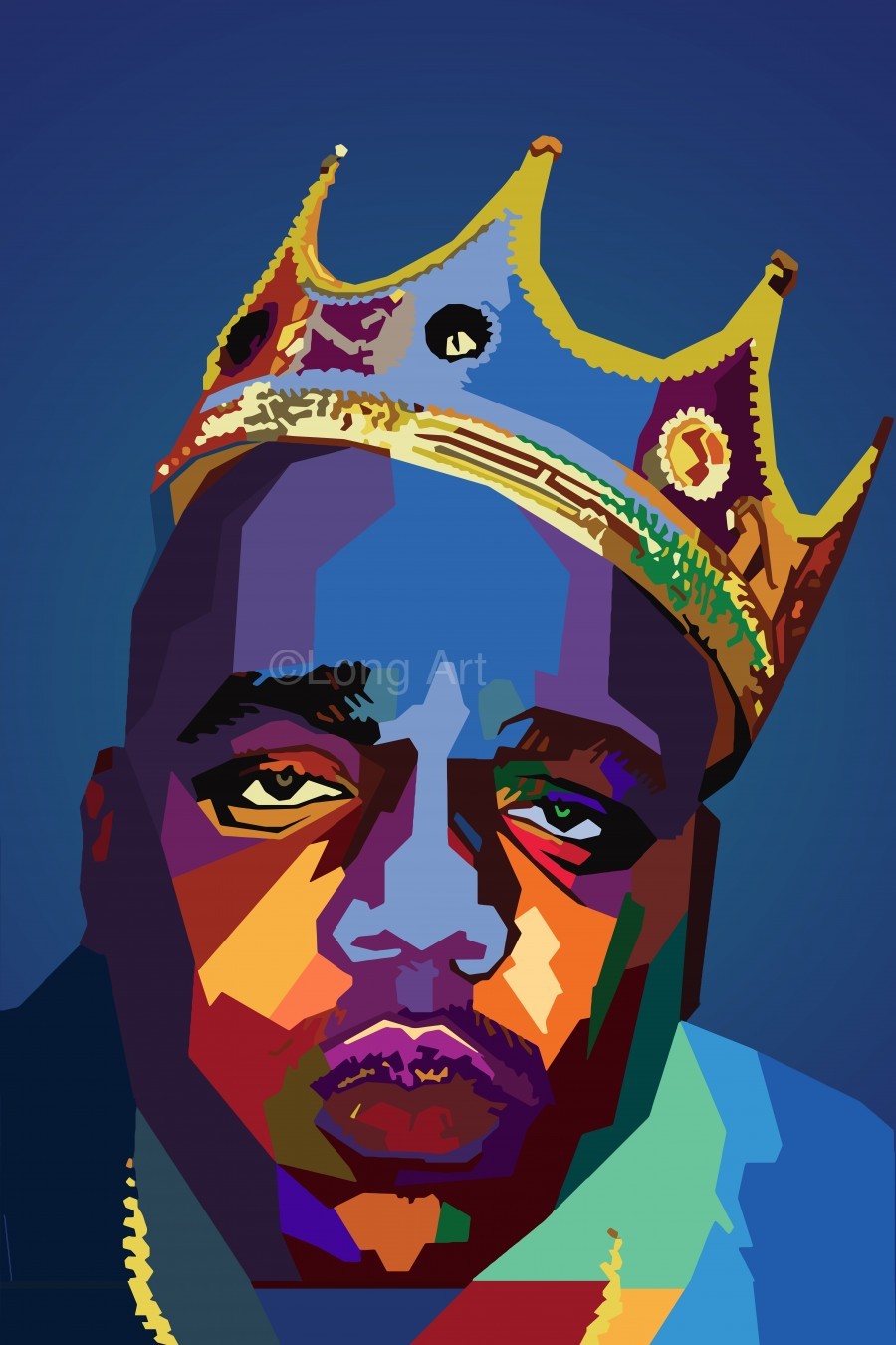 Biggie Smalls Wpap Art by Long Art Wall Art