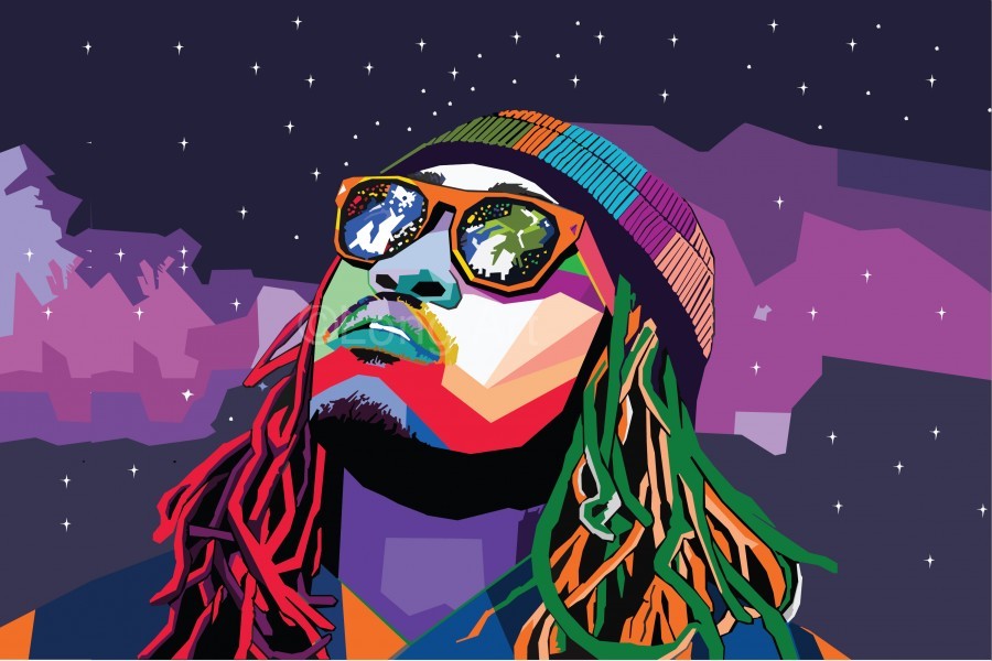 Future Rapper wpap Art by Long Art Wall Art