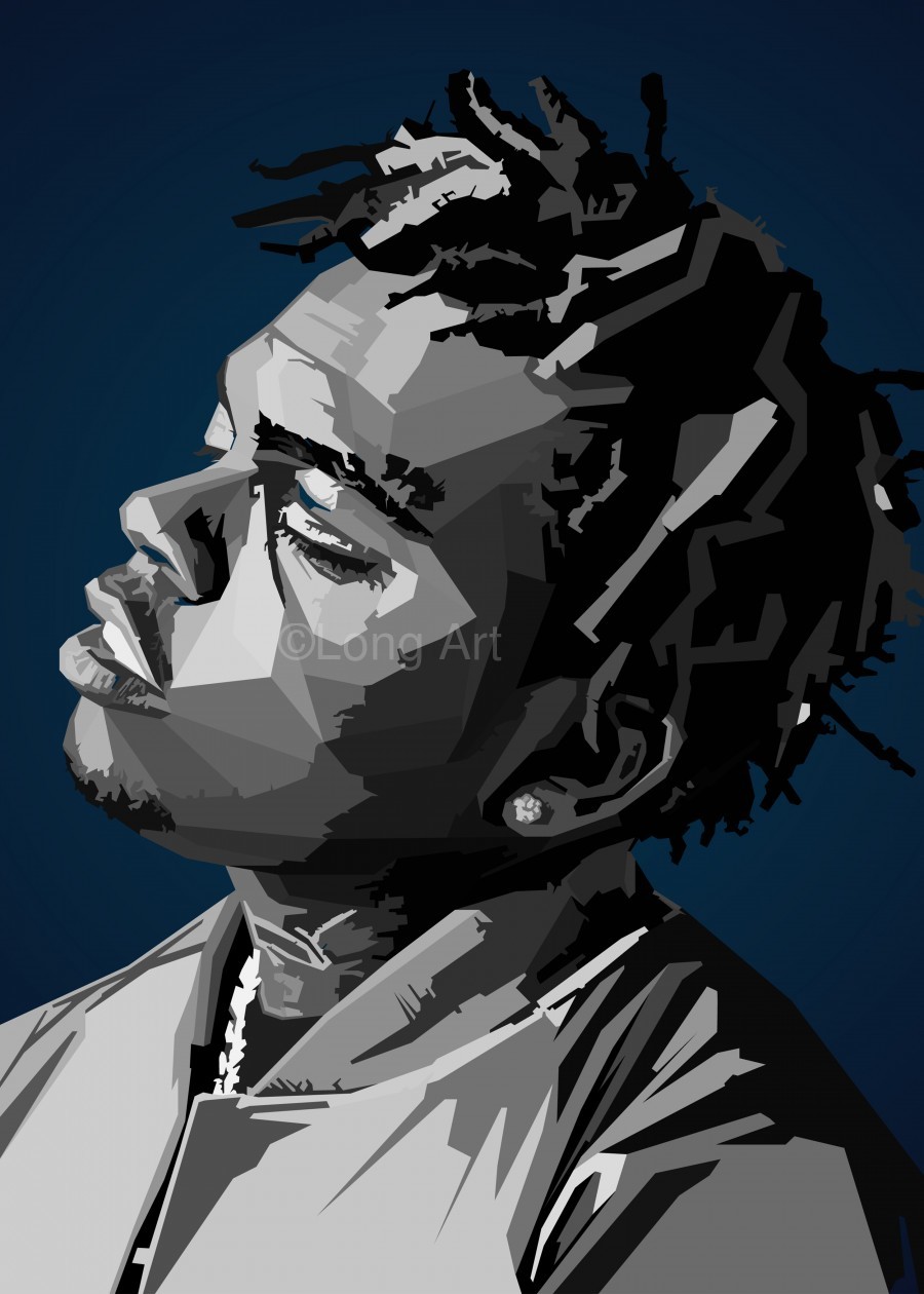 Gunna rapper by Long Art Wall Art