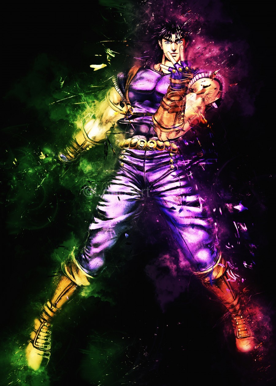 Joseph Joestar JoJos Bizarre Adventure by Long Art Wall Art
