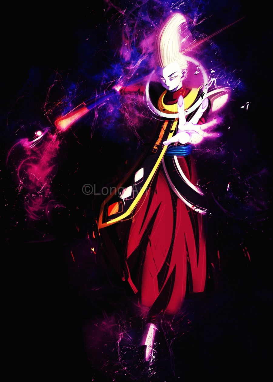 Mastered Ultra Instinct Whis by Long Art Wall Art