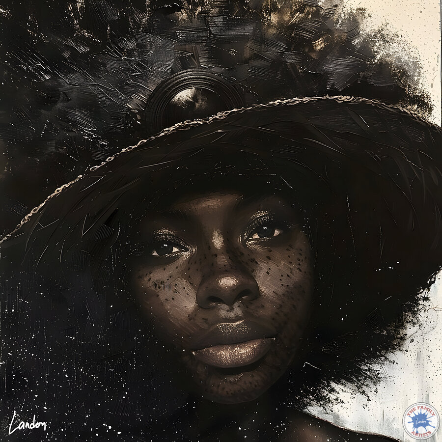 Afrocentric Lady by Landon Wall Art