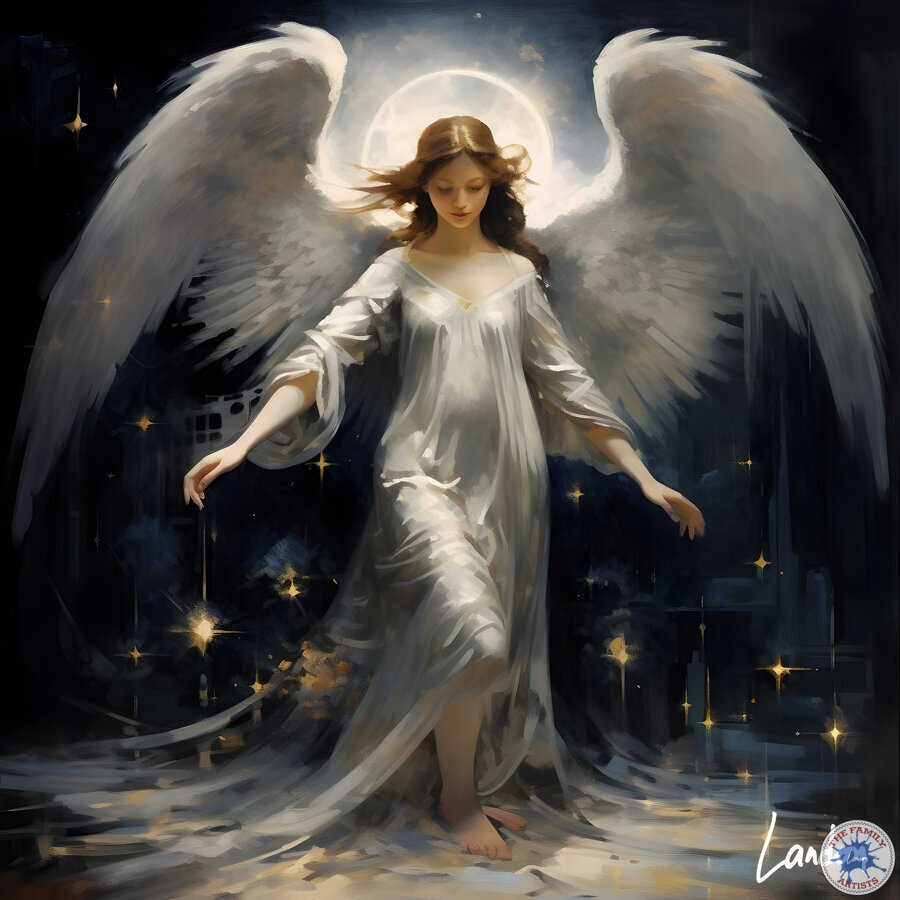 Angel Walks 2 by Landon Wall Art