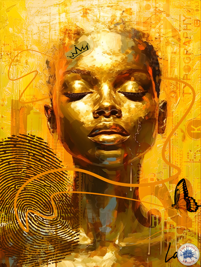 Golden Muse 1 by Landon Wall Art