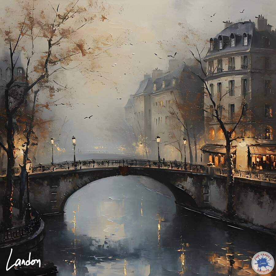 Misty River 1 by Landon Wall Art