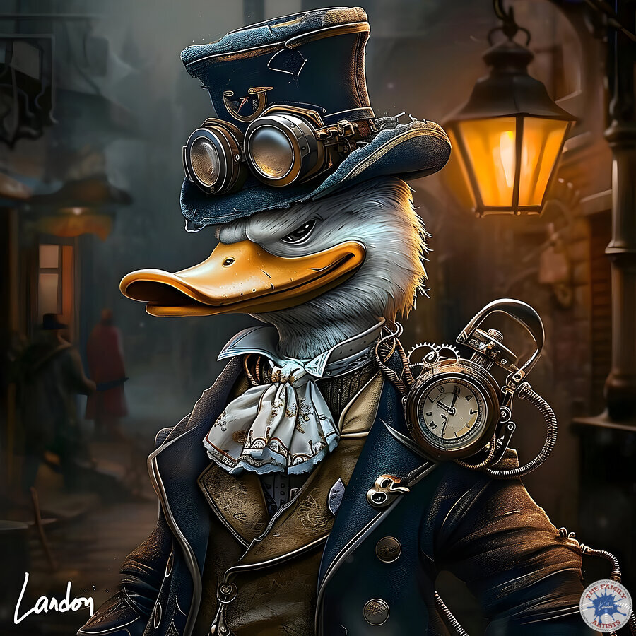 Steampunk Duck 1 by Landon Wall Art