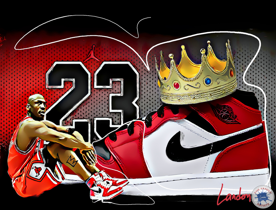 Jordan GOAT by Landon Wall Art