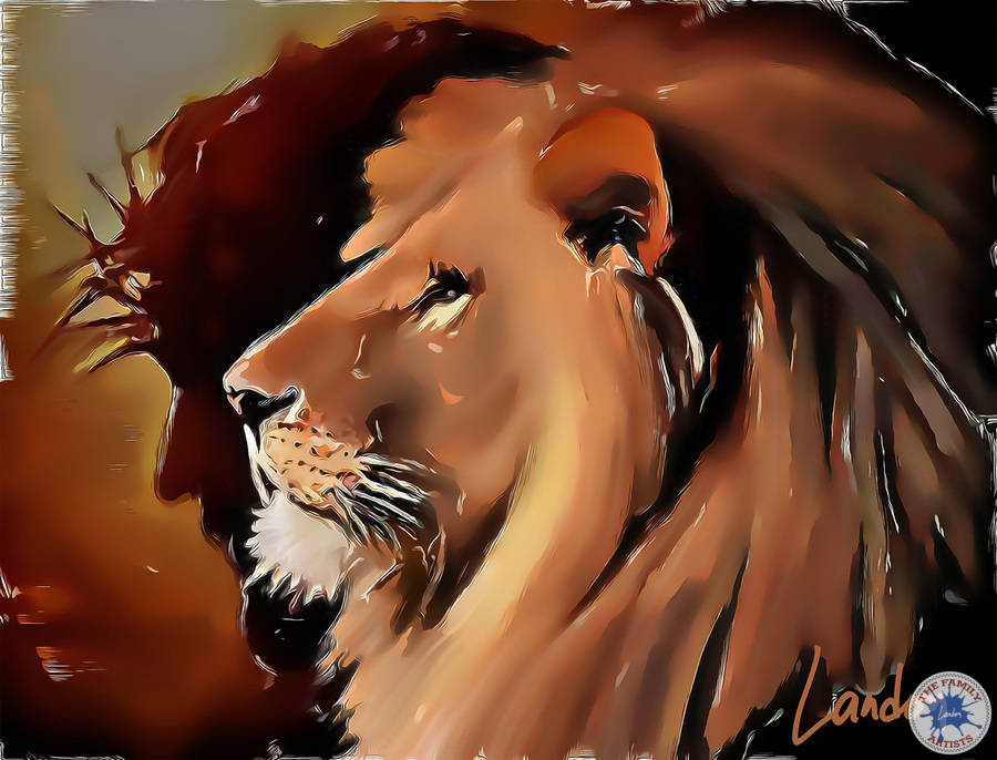 Lion of Judah Jesus Christ by Landon Wall Art