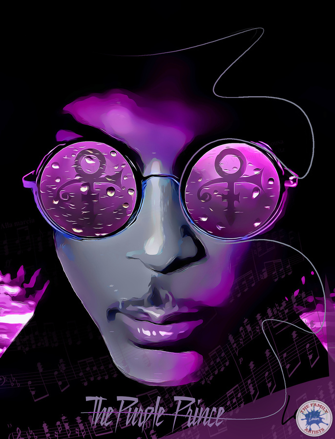 Prince-Purple Shades by Landon Wall Art