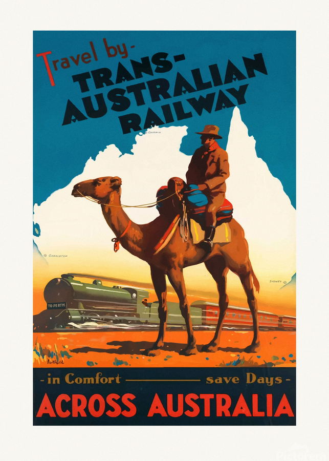 Trans Australian Railway Poster by 1x Wall Art
