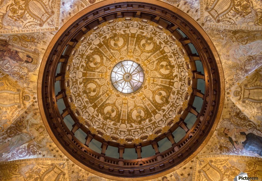 Parlor Dome Ceiling by Melody Rossi Wall Art