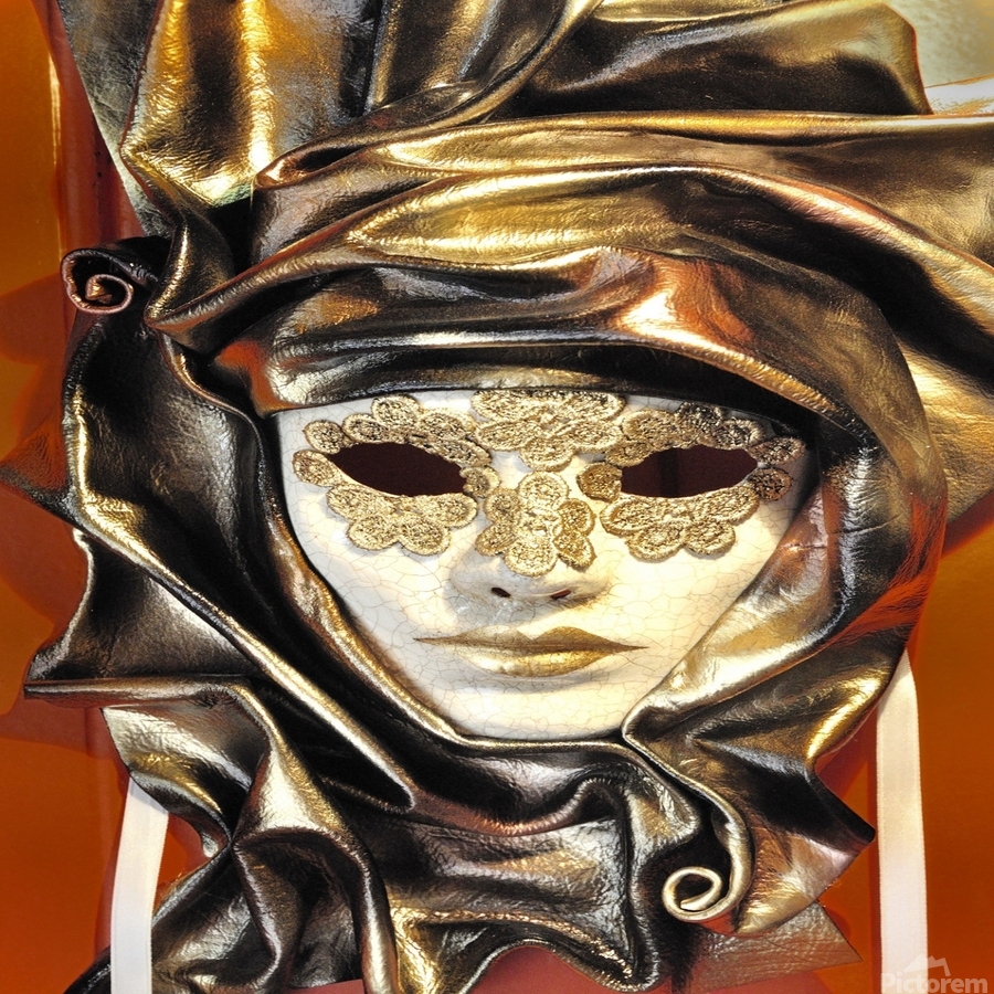 venetian carnival mask by Conte Monfrey Wall Art