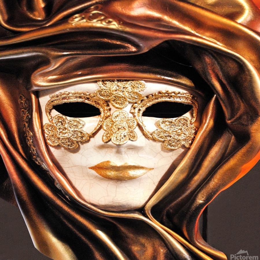 venetian carnival mask by Conte Monfrey Wall Art